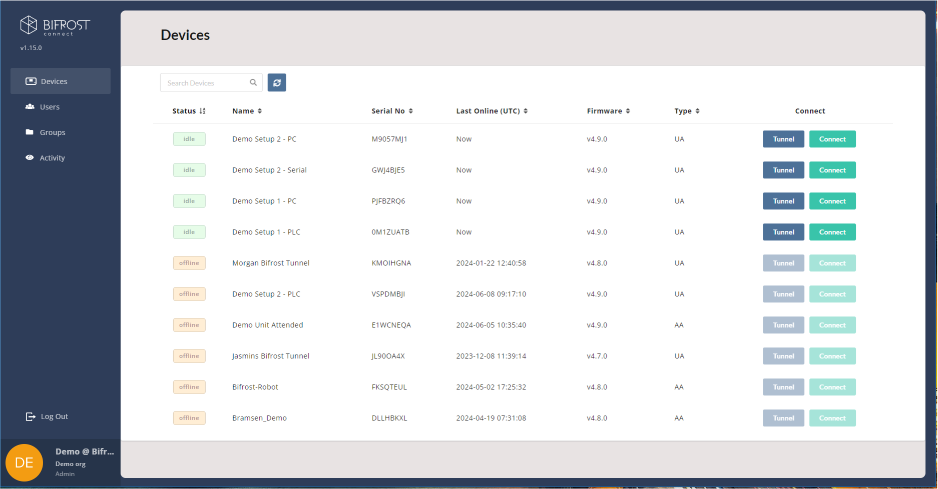 Set up your organization - BifrostConnect